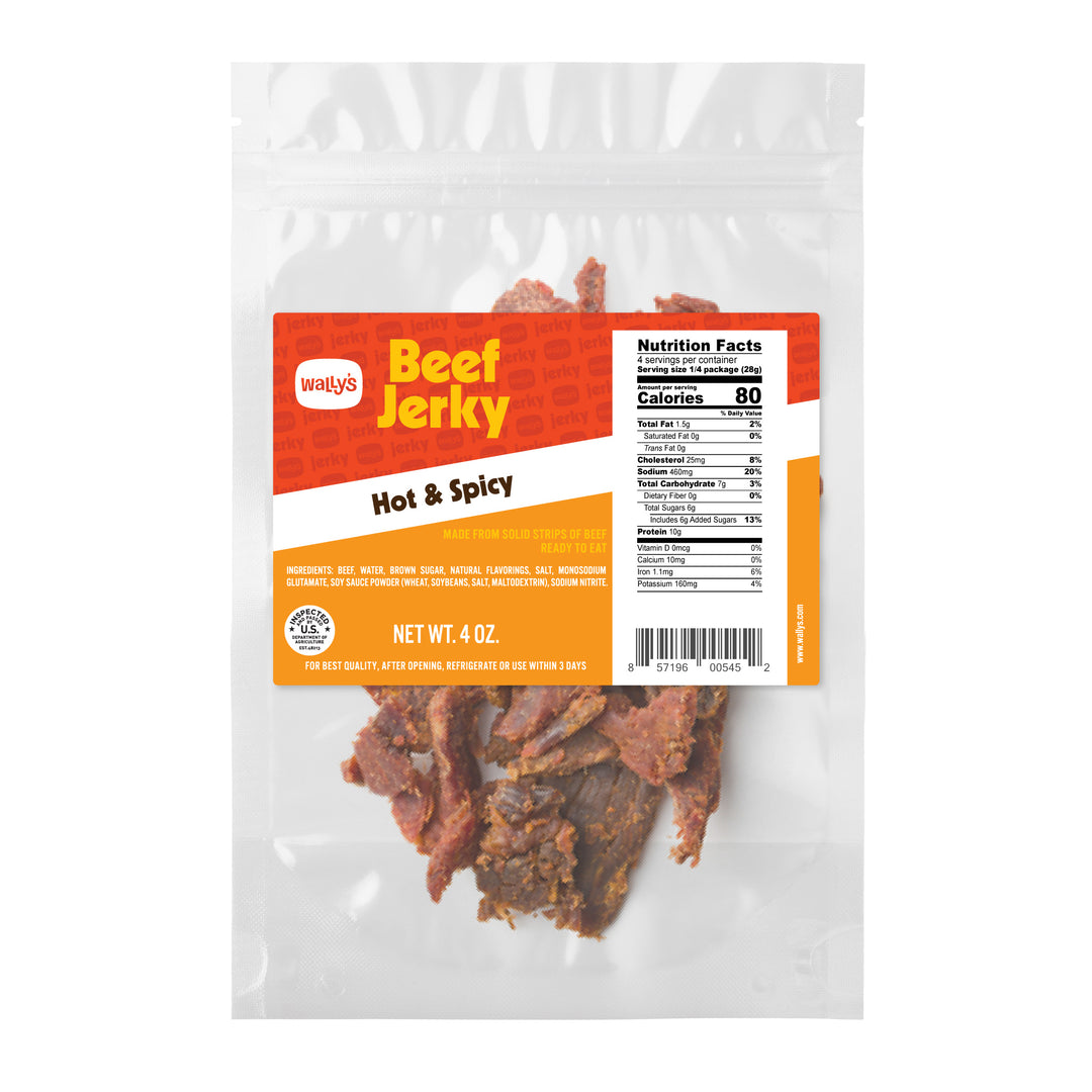 Hot & Spicy Beef Jerky – Wally's